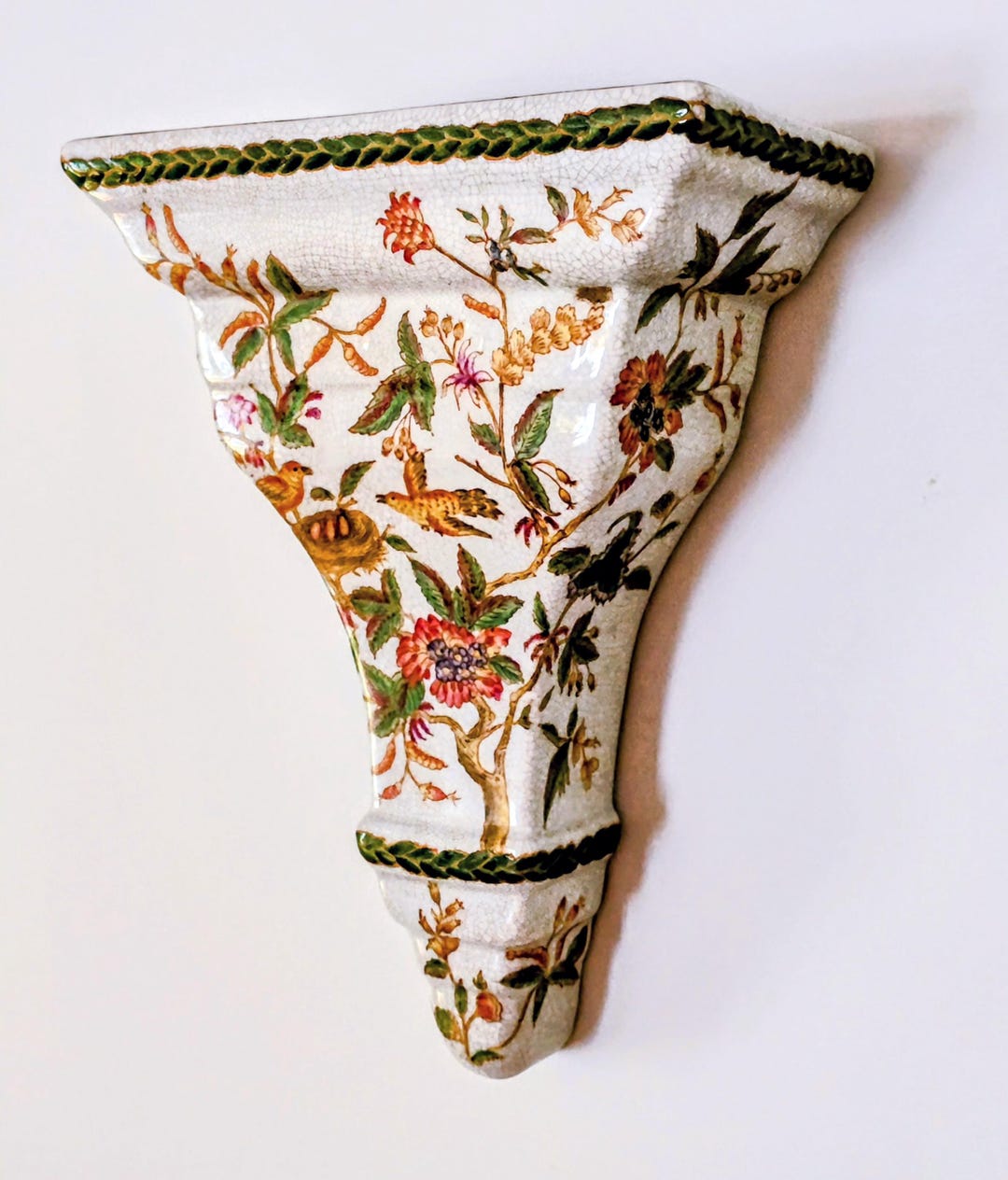 Gorgeous Asian Porcelain Wall Shelf Decor, Vintage - Etsy