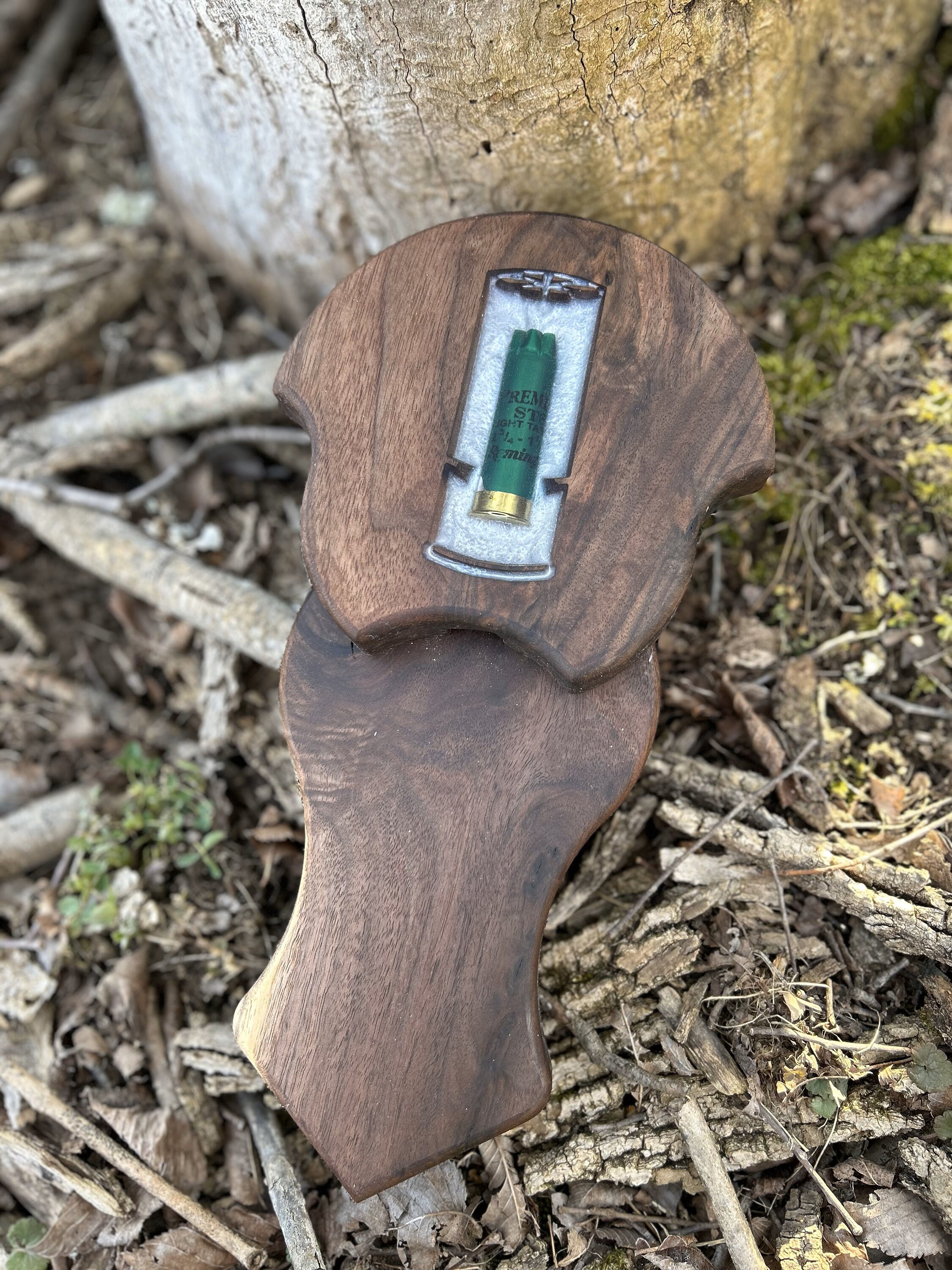 Keepsake Turkey Tail/beard Mount Plaque Epoxy & Wood - High Gloss ...