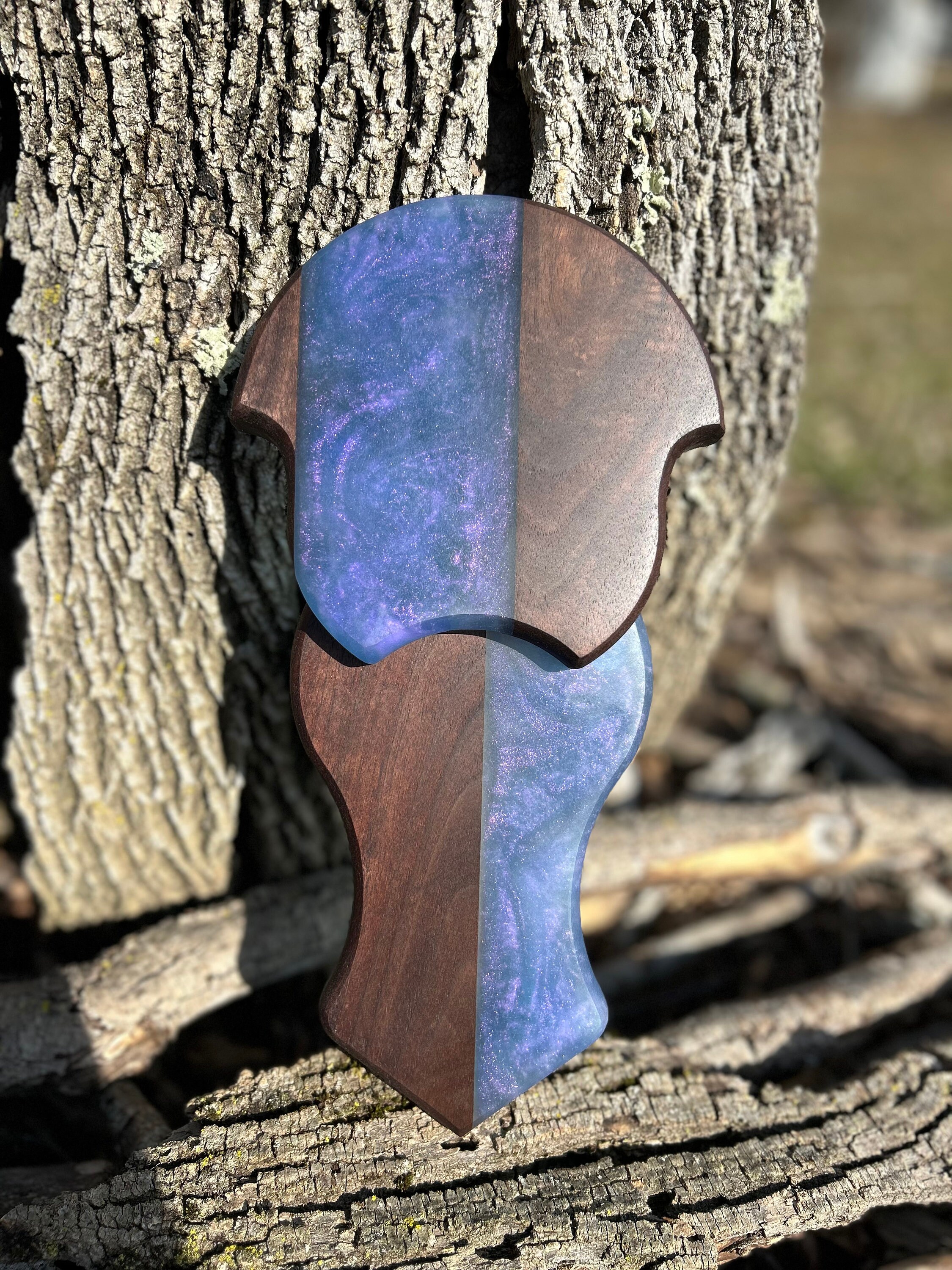 Turkey Tail Mount Plaque Epoxy & Wood - Etsy