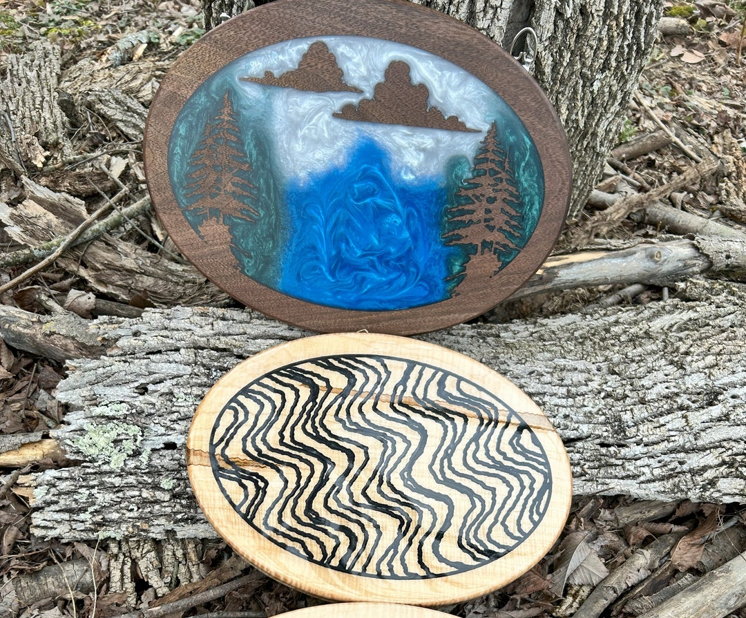European Skull Mount Oval - Custom - Epoxy Resin & Premium Wood - High ...