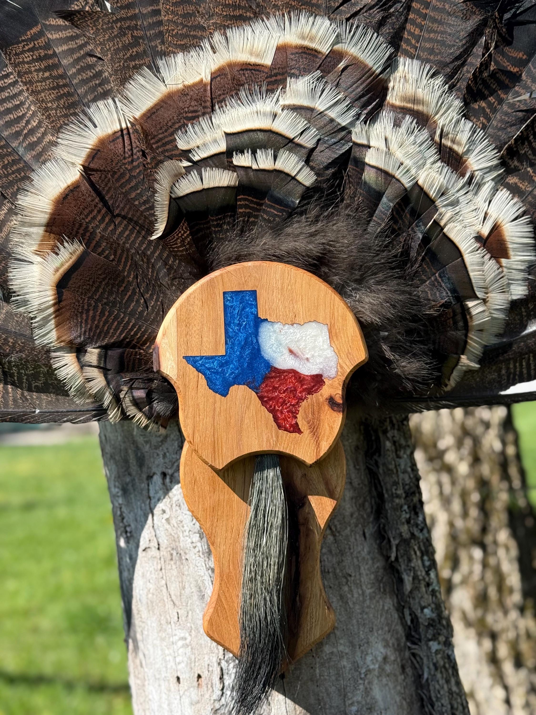 Turkey Tail Mount Plaque *state* Epoxy Inlay - Etsy