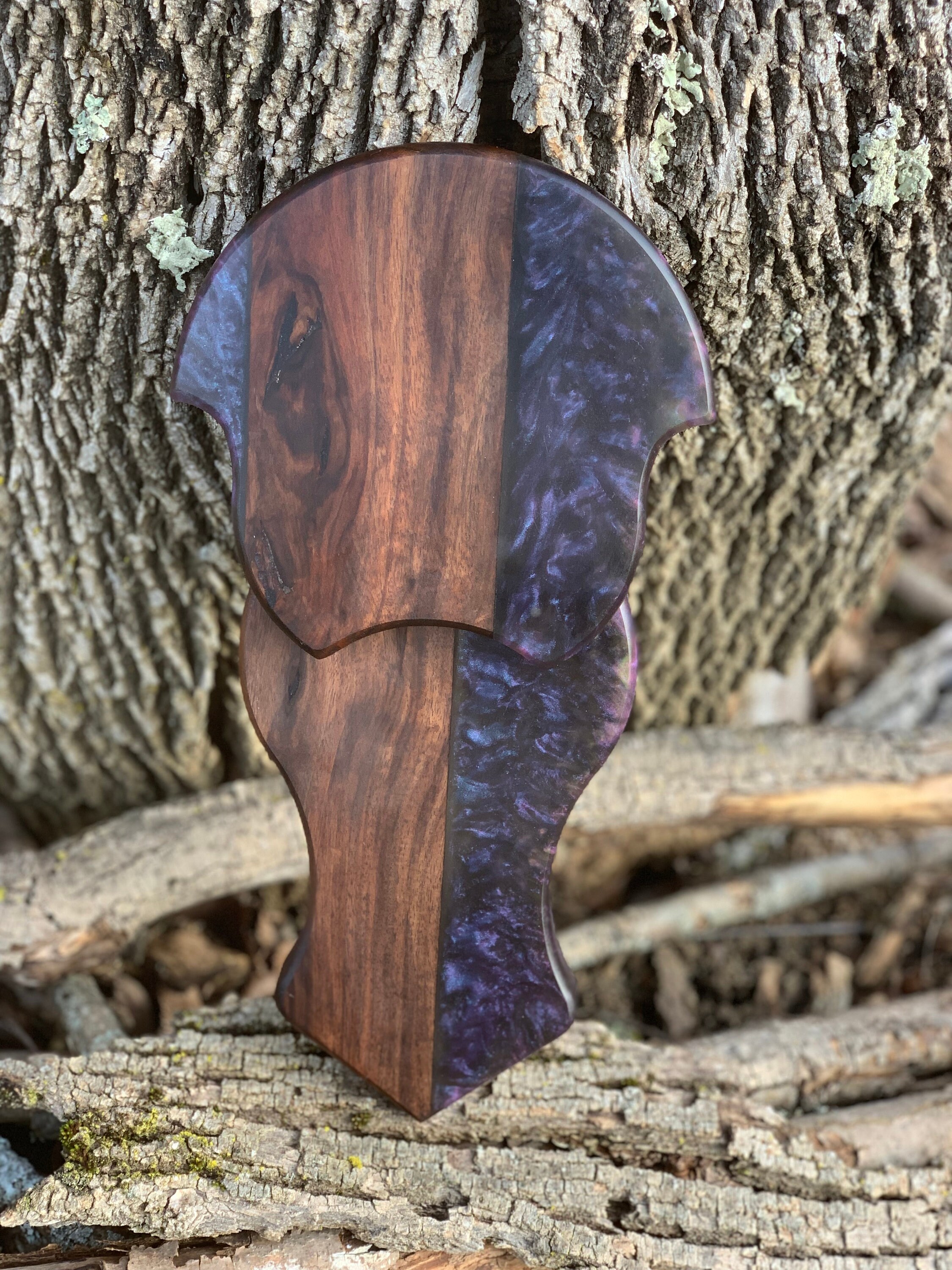 Turkey Tail Mount Plaque Epoxy & Wood - Etsy