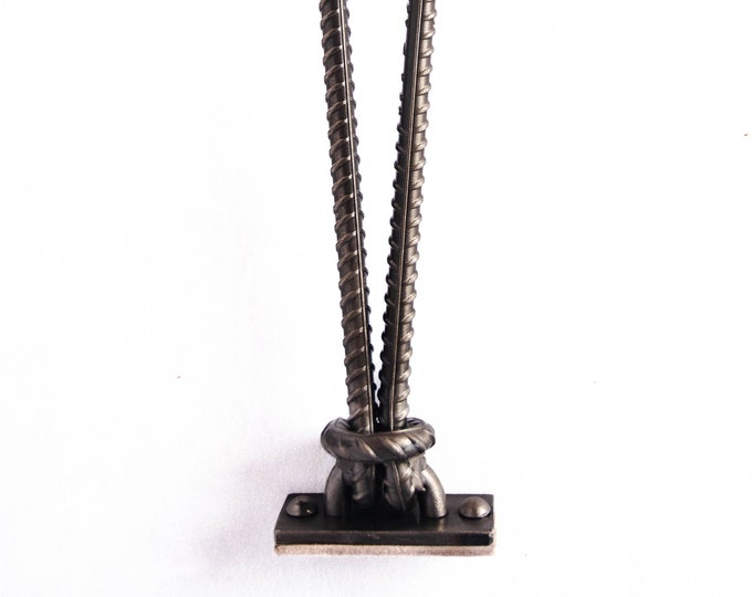 Rebar Hair Pin Leg Set of 4 Nautical Knot Coffee Table Legs, Metal ...