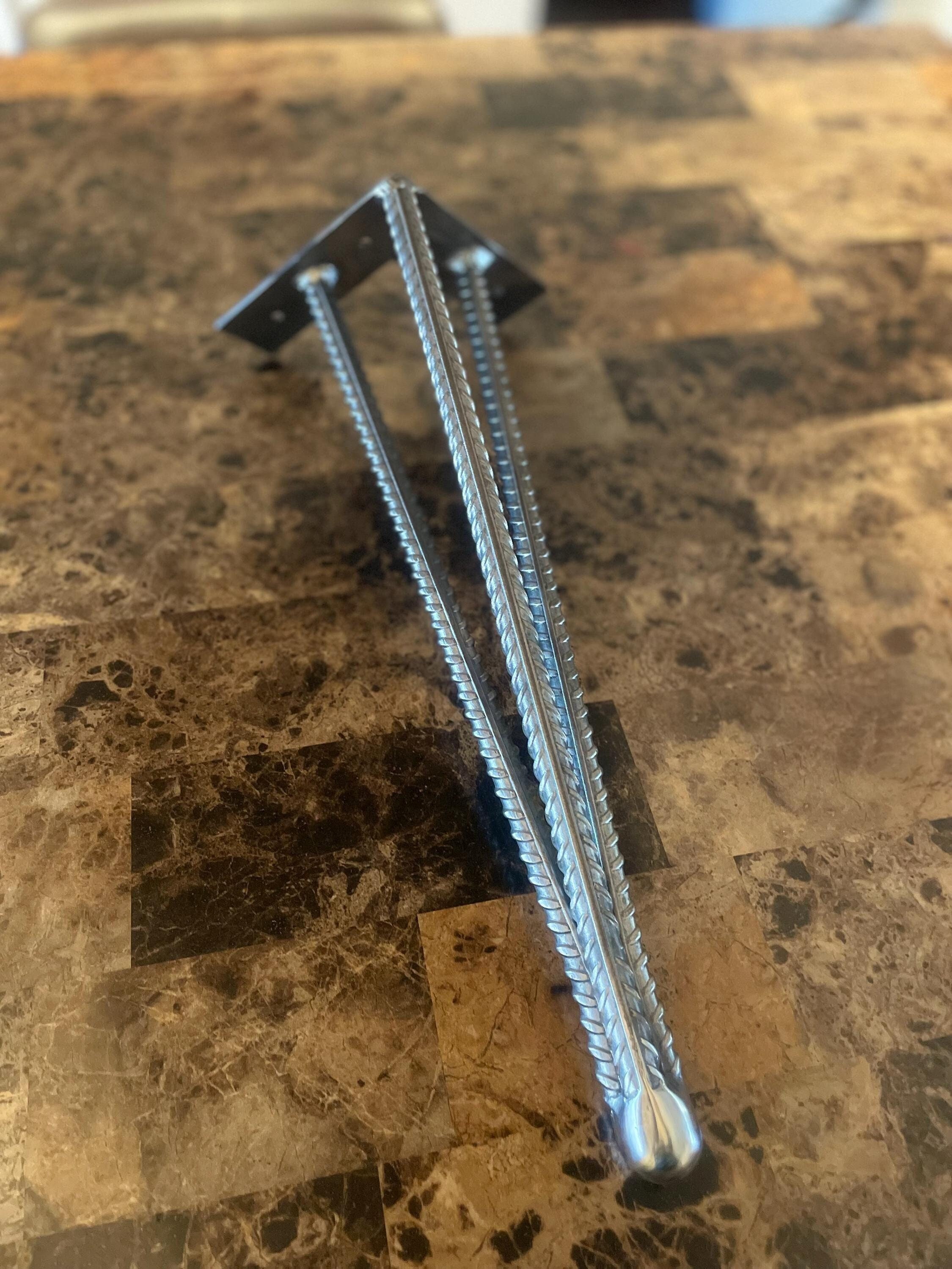 Rounded End 1/2" Rebar Hairpin Leg- 4 Pc. Set - Coffee Table Legs ...
