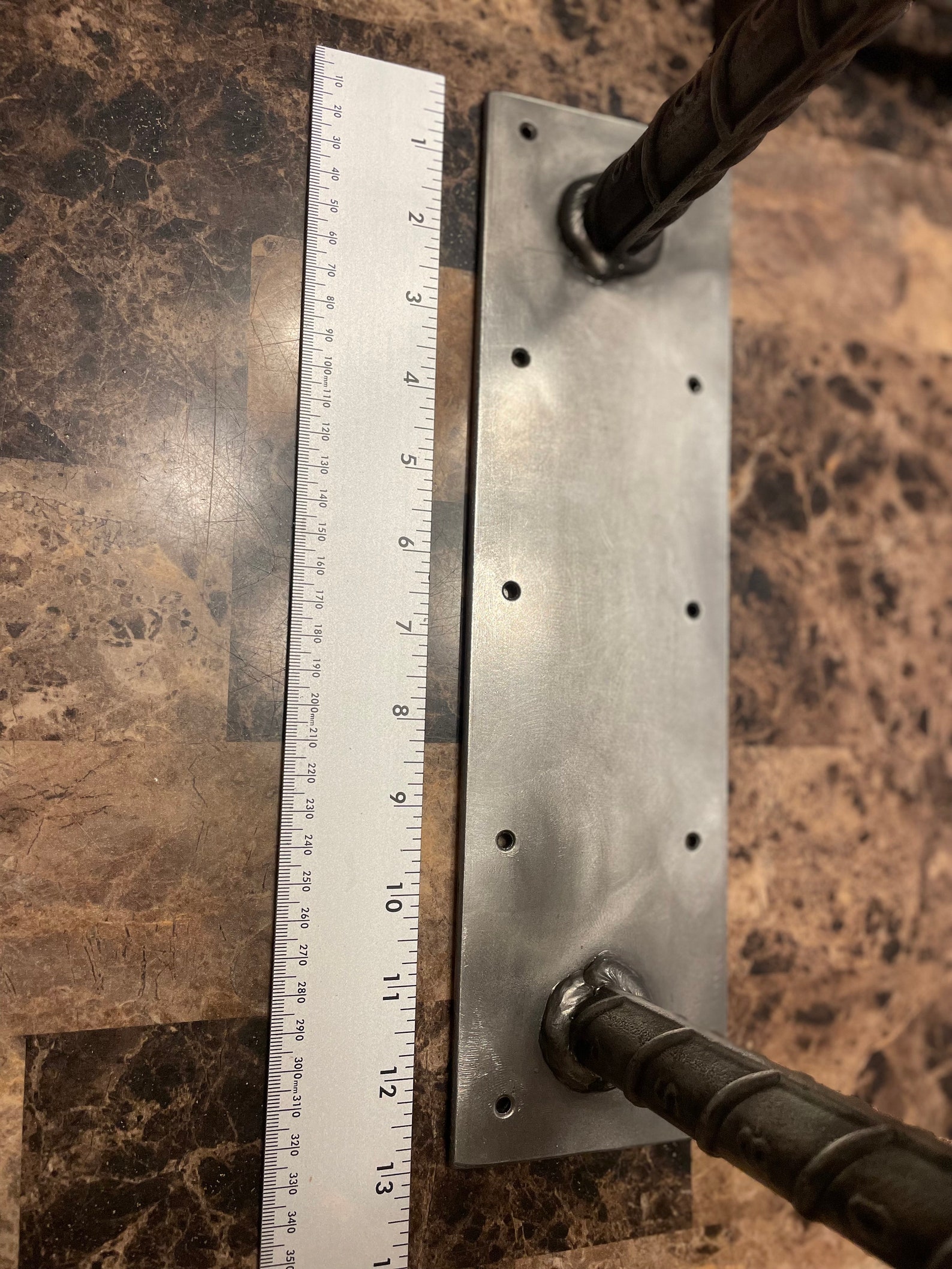 Solid 1 Round Rebar Coffee Table Leg Set of 2 coffee Table Legs, Metal ...