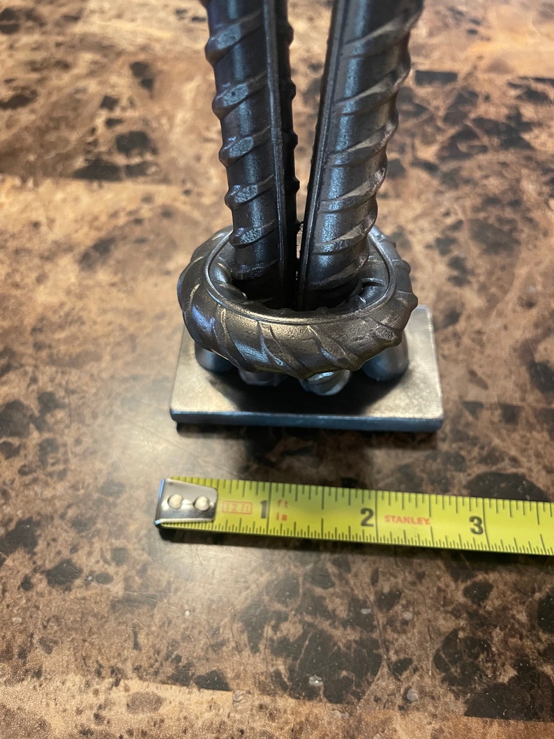 Rebar Hair Pin Legs Set of 4 Nautical Knot Small Base - Etsy