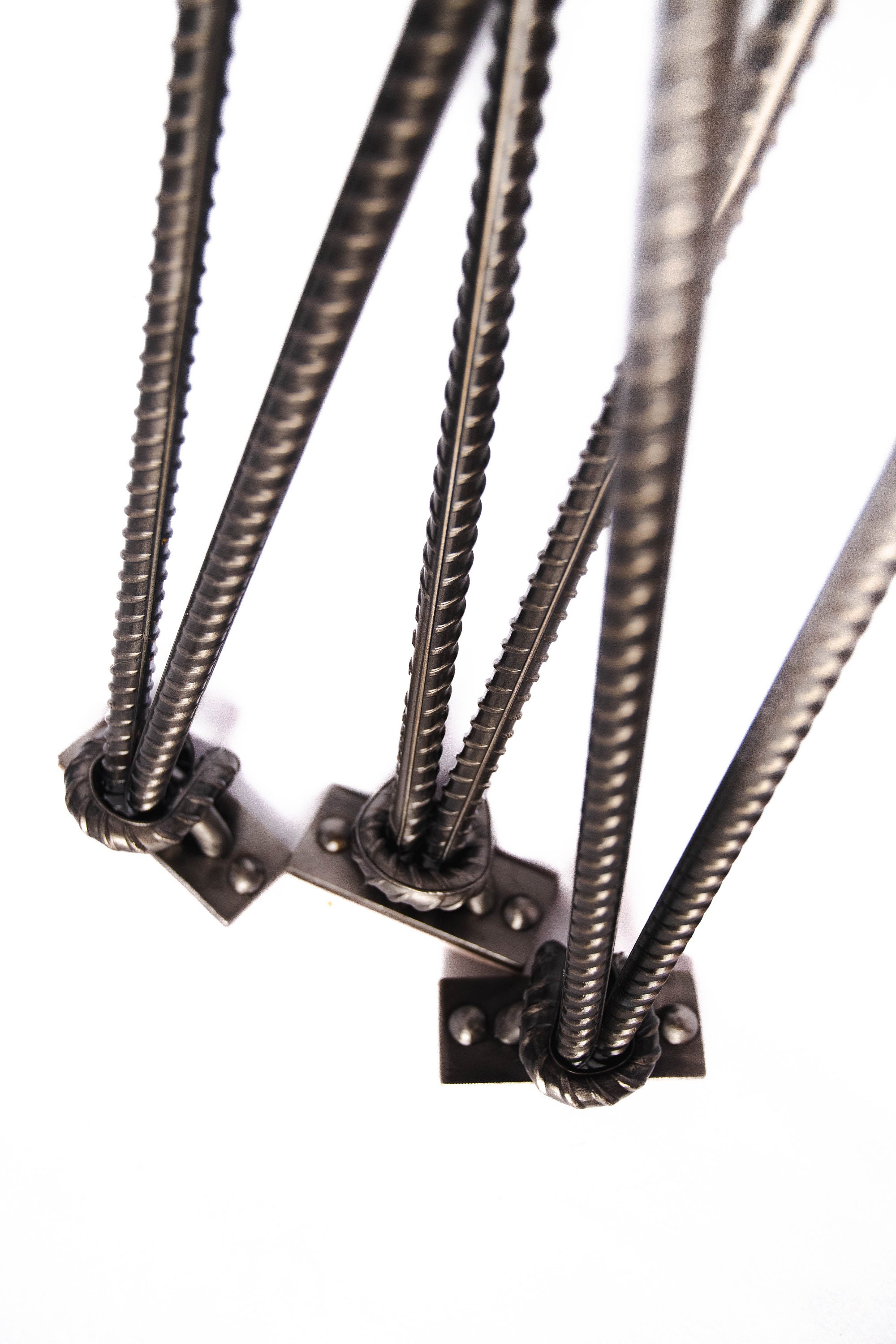 Rebar Hair Pin Leg Set of 4 - Nautical Knot - Coffee Table Legs, Metal ...