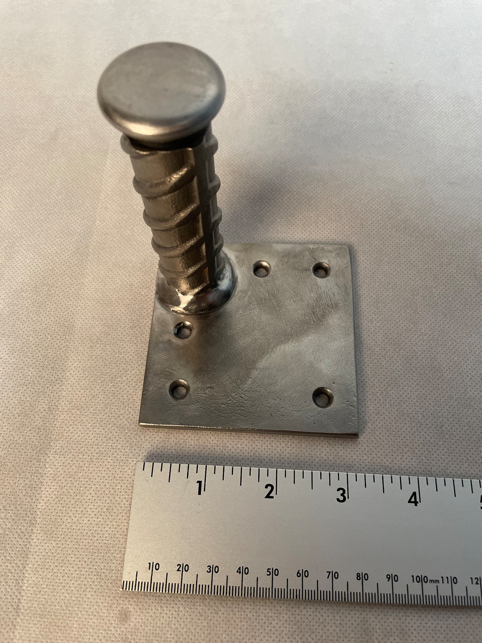 Heavy Duty Short 1 Rebar Furniture Legs With Adjustable Pads Set of 4 ...