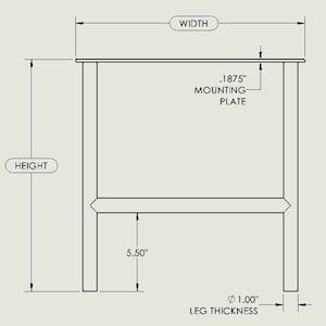 Heavy Duty Rebar Table Leg Set With Bolt on Crossbar -metal Legs, Bench ...