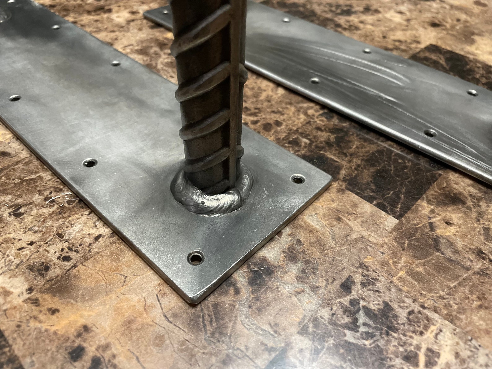 Solid 1 Round Rebar Coffee Table Leg Set of 2 coffee Table Legs, Metal ...