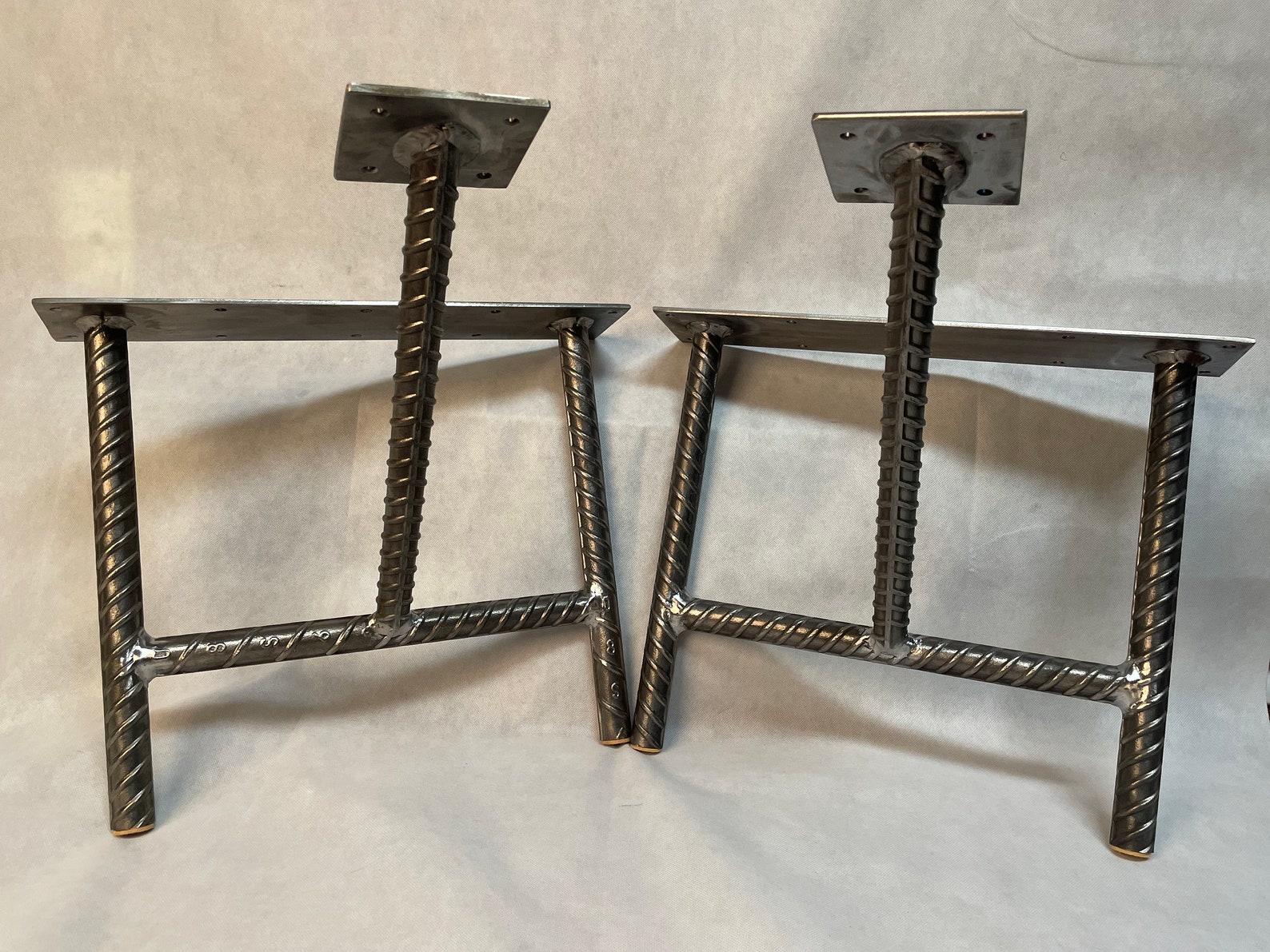 Heavy Duty 1" Rebar Coffee Table Leg Set of 2 -coffee Table Legs, Metal ...