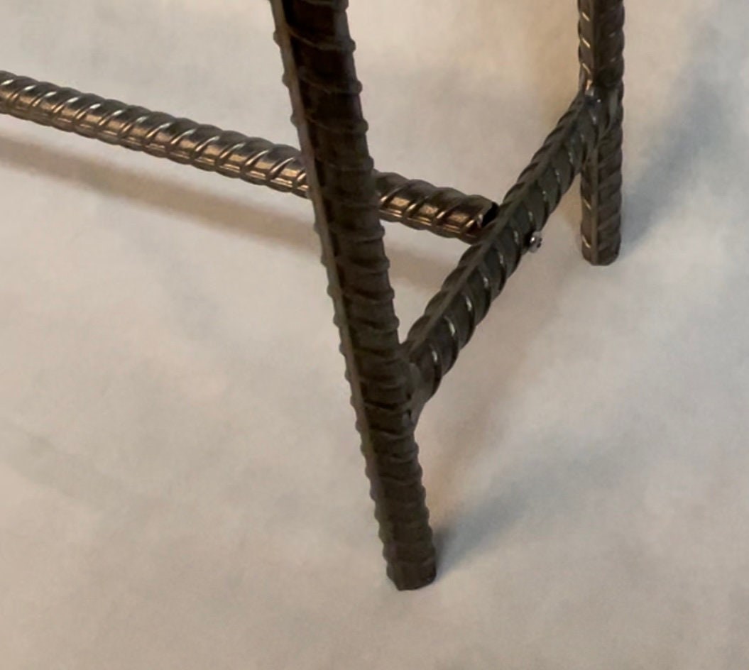 Heavy Duty Rebar Table Leg Set With Bolt on Crossbar -metal Legs, Bench ...