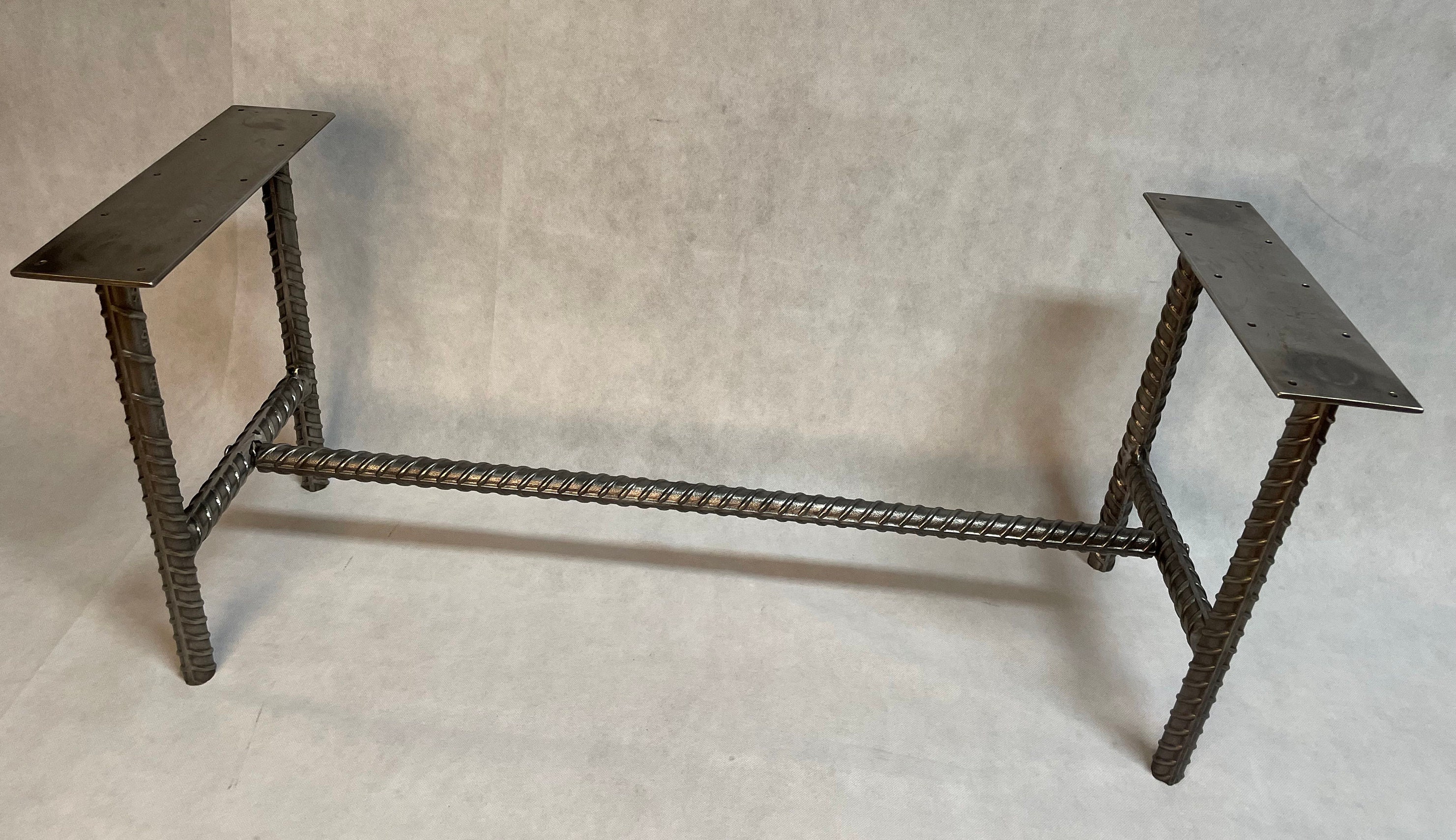 H16 X W11 Table Leg Set With Crossbar metal Legs - Etsy