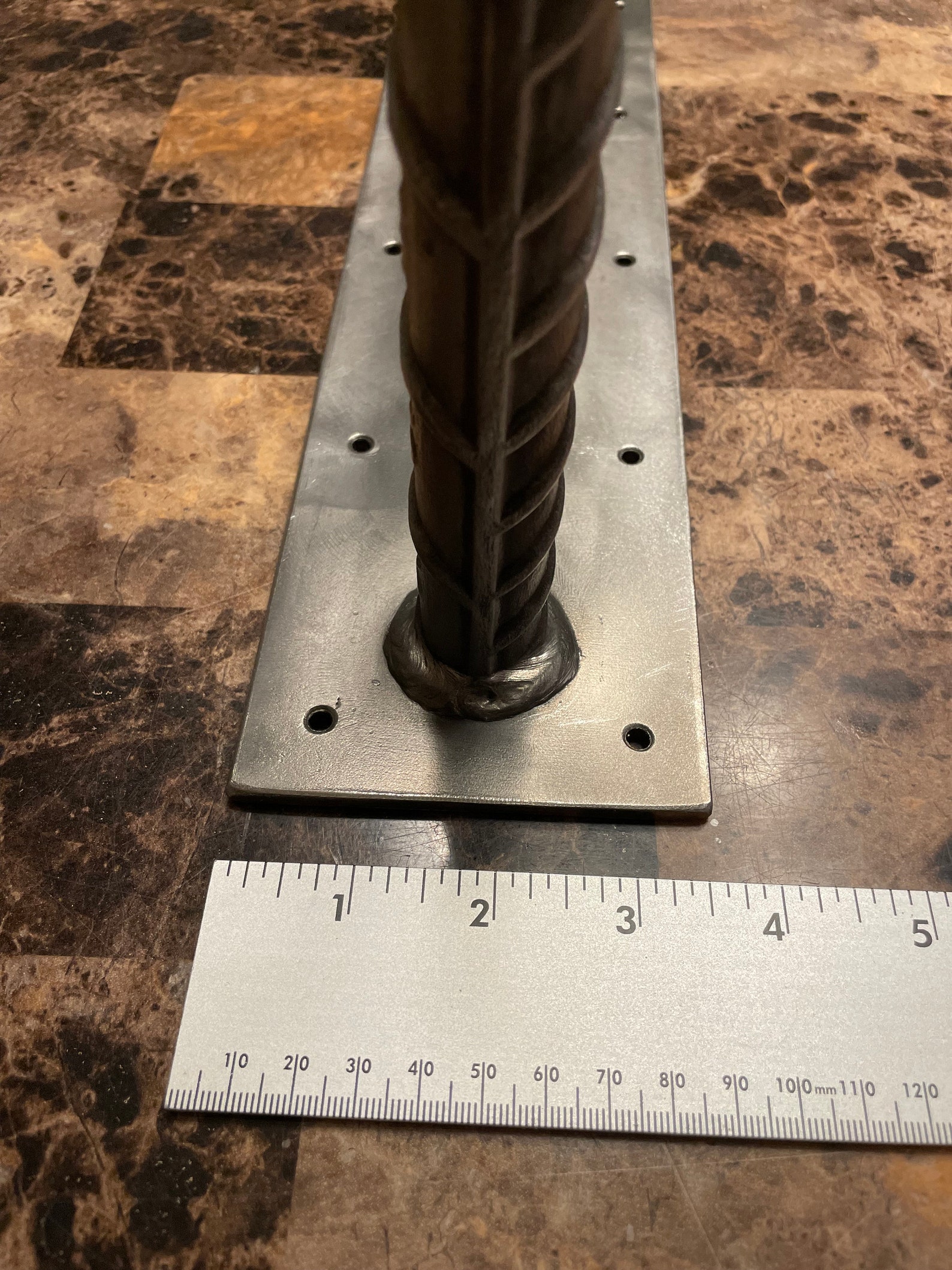 Solid 1 Round Rebar Coffee Table Leg Set of 2 coffee Table Legs, Metal ...