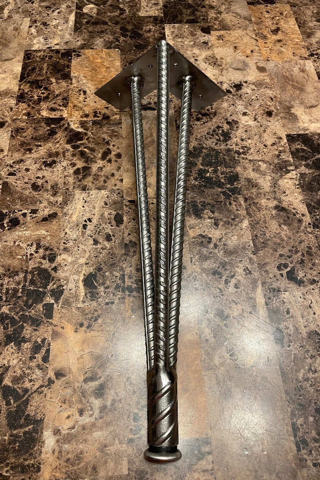 3 Rod Rebar Hair Pin Leg Set of 4-coffee Table Legs Metal - Etsy