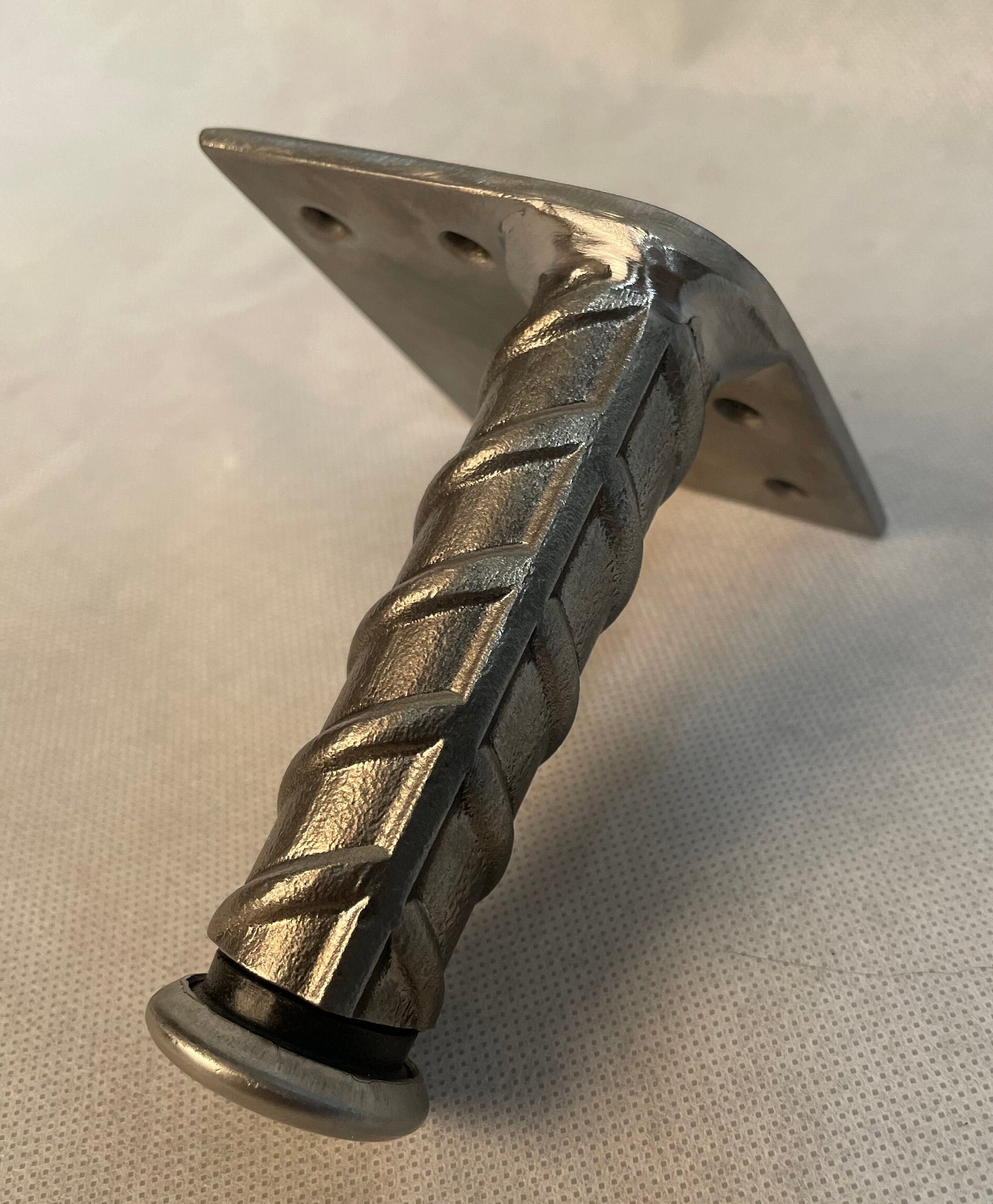 Heavy Duty Short 1 Rebar Furniture Legs With Adjustable Pads Set of 4 ...