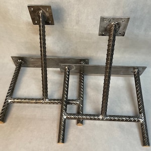 Heavy Duty 1 Rebar Coffee Table Leg Set of 2 coffee - Etsy