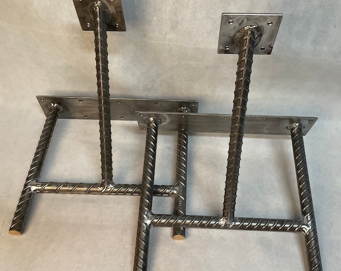 Heavy Duty 1 Rebar Coffee Table Leg Set of 2 coffee Table Legs, Metal ...