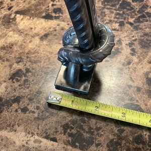 Rebar Hair Pin Legs Set of 4 - Nautical Knot Small Base - Coffee Table ...