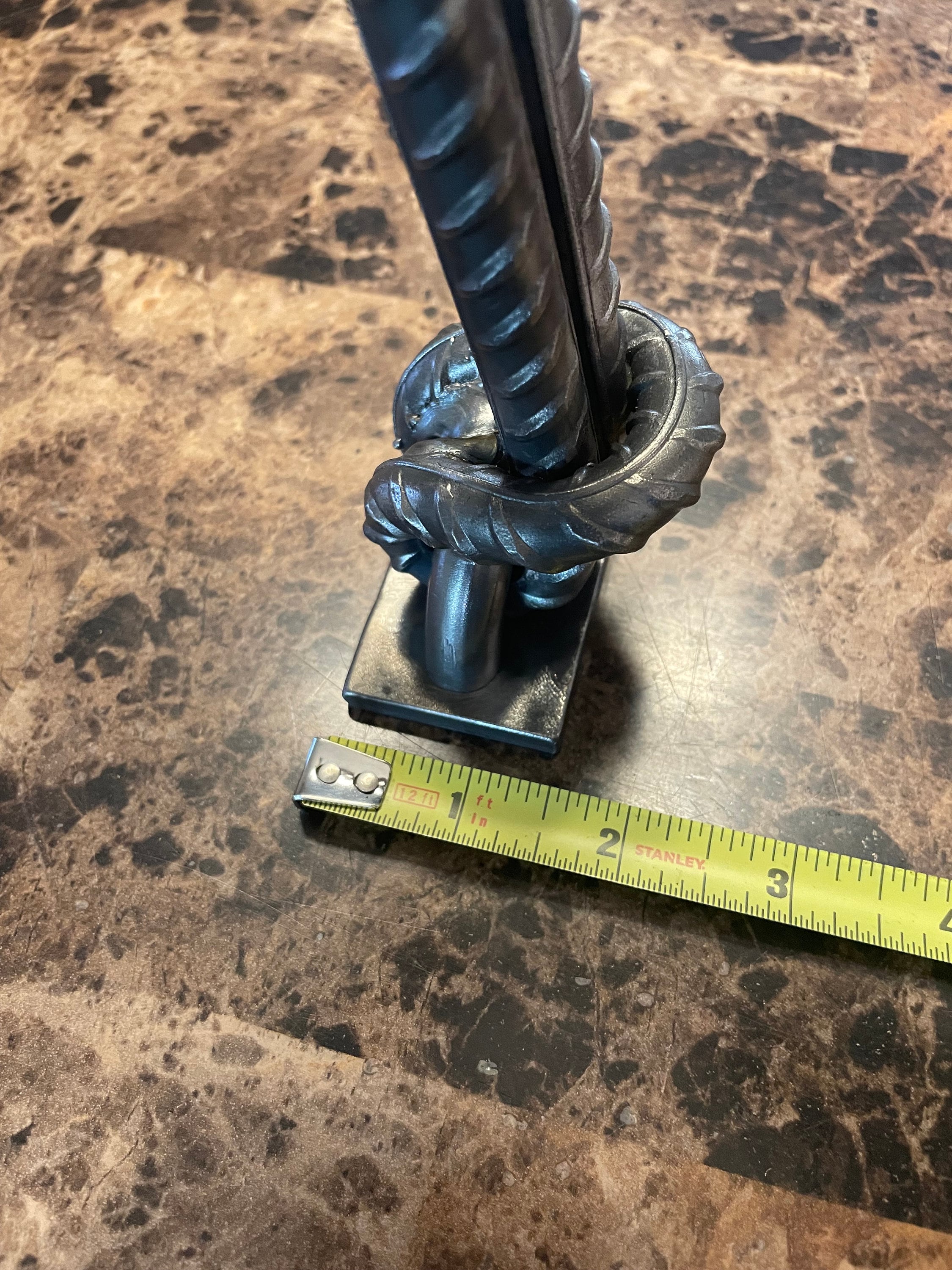 Rebar Hair Pin Legs Set of 4 - Nautical Knot Small Base - Coffee Table ...