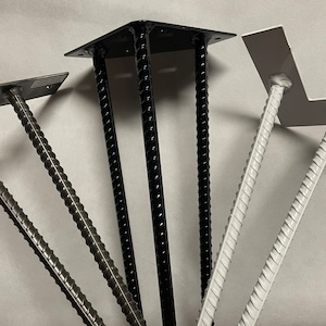 Rebar Hair Pin Leg Set of 4 - Single Knot - Coffee Table Legs, Metal ...