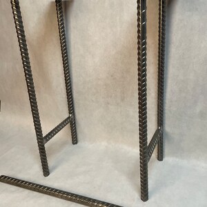 Heavy Duty Rebar Table Leg Set With Bolt on Crossbar metal Legs, Bench ...