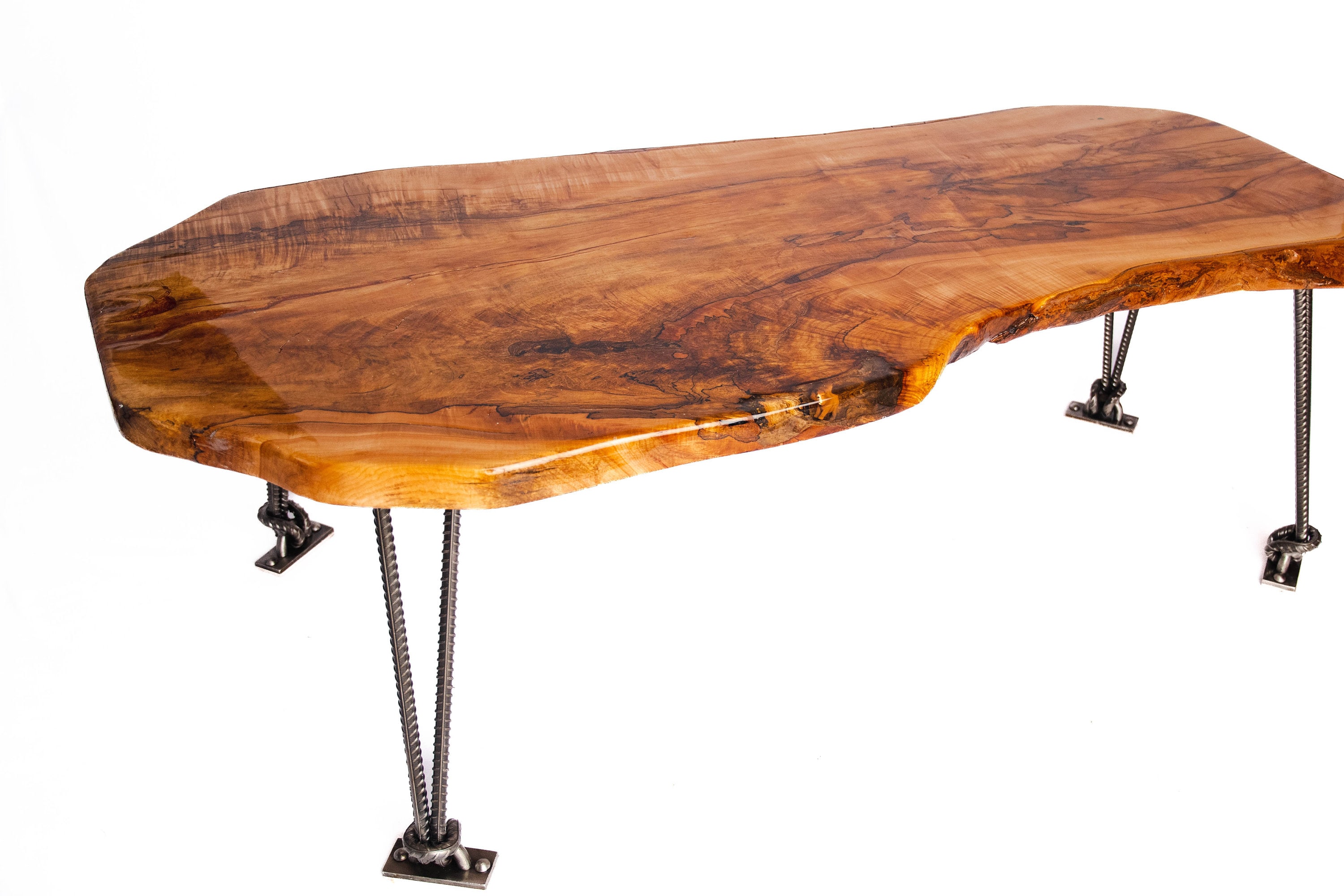 Rebar Hair Pin Leg Set of 4 - Nautical Knot - Coffee Table Legs, Metal ...