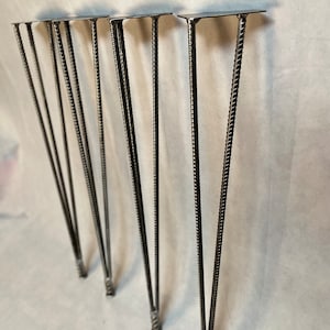 3 Rod Rebar Hair Pin Leg Set of 4-coffee Table Legs, Metal Table Legs ...