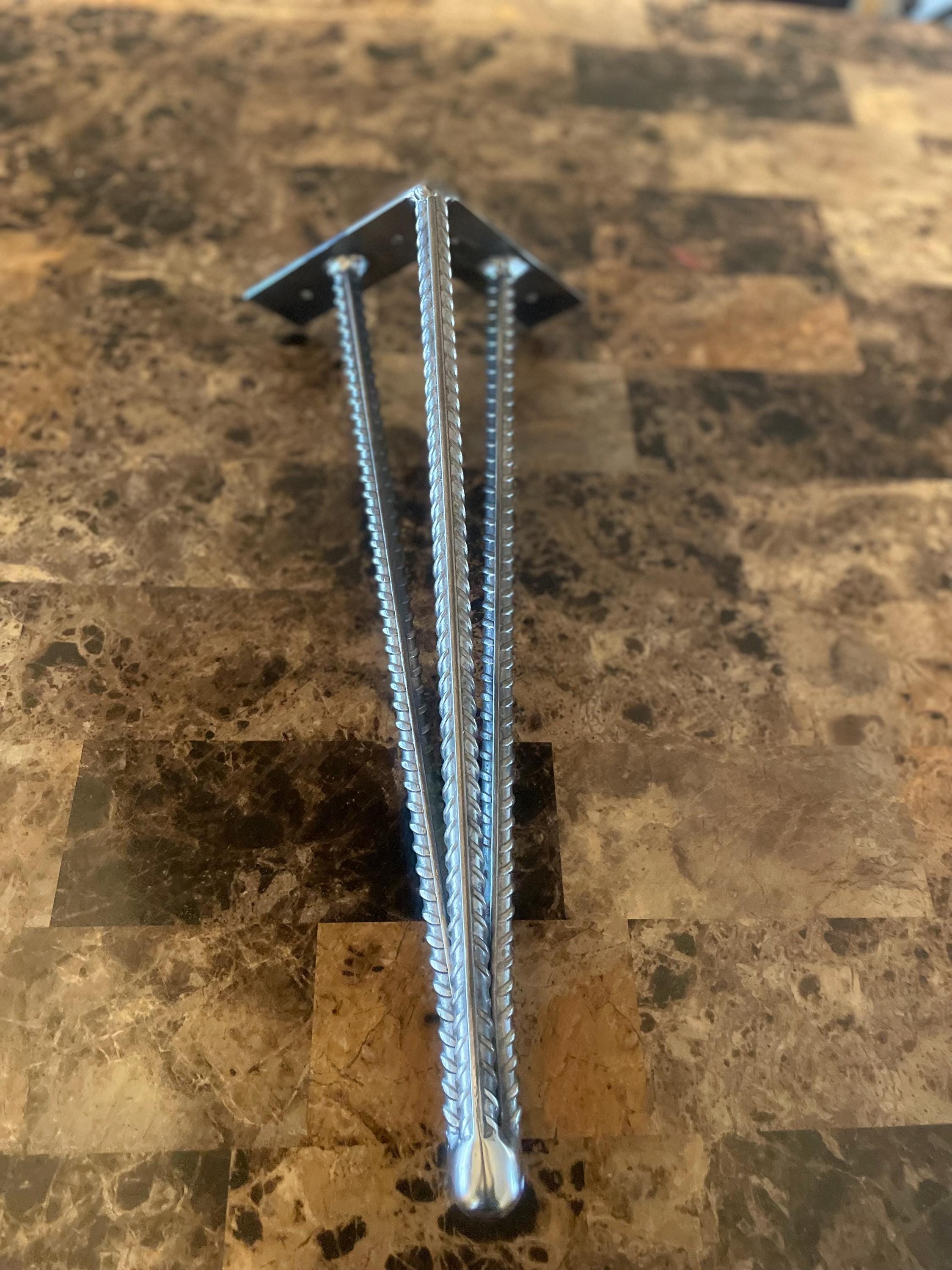 Rounded End 1/2" Rebar Hairpin Leg- 4 Pc. Set - Coffee Table Legs ...