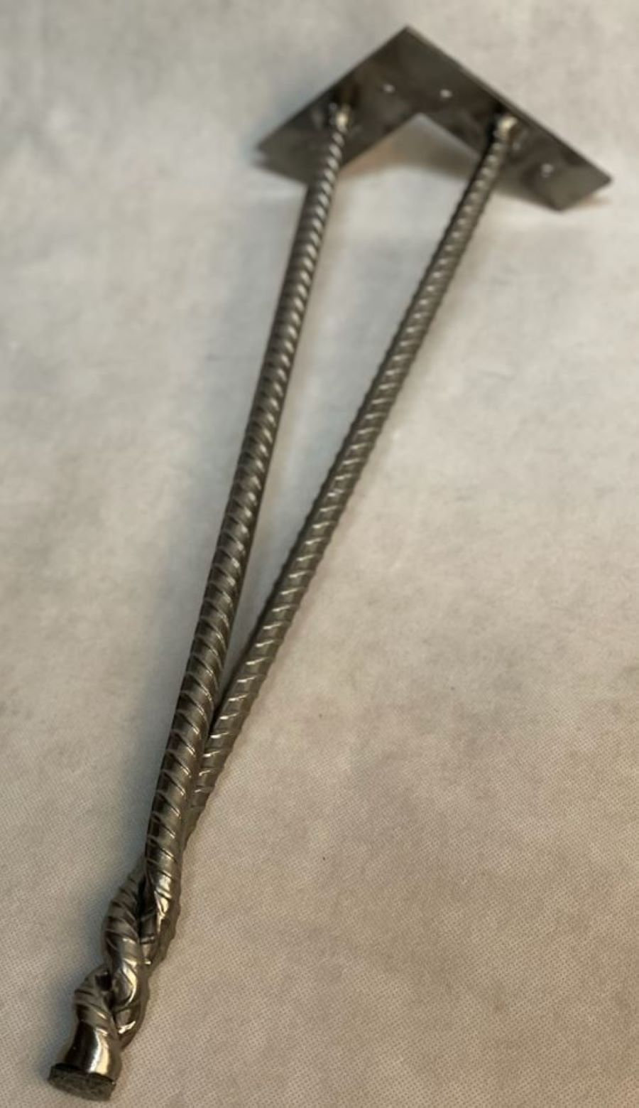 Twisted 1/2" Rebar Hairpin Leg - 4 Pc. Set - Coffee Table Legs, Metal ...