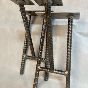 A Frame Table Legs - 3/4" Solid Rebar Table Legs - Pair - Steel Table ...