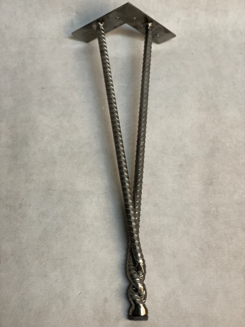 Twisted 1/2" Rebar Hairpin Leg - 4 Pc. Set - Coffee Table Legs, Metal ...