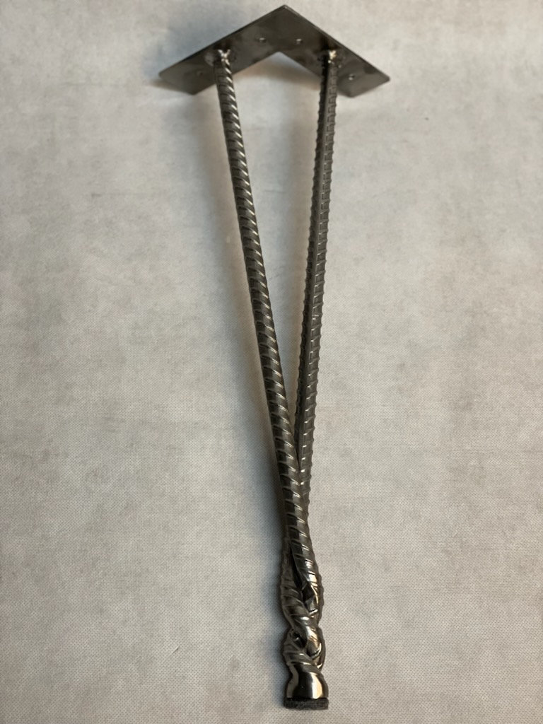 Twisted 1/2" Rebar Hairpin Leg - 4 Pc. Set - Coffee Table Legs, Metal ...