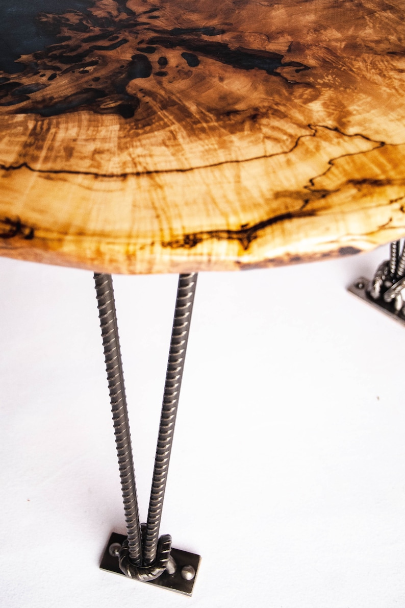 Rebar Hair Pin Leg Set of 4 - Nautical Knot - Coffee Table Legs, Metal ...