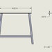 A Frame Table Legs - 3/4" Solid Rebar Table Legs - Pair - Steel Table ...