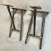 A Frame Table Legs - 3/4" Solid Rebar Table Legs - Pair - Steel Table ...