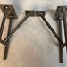 A Frame Table Legs - 3/4" Solid Rebar Table Legs - Pair - Steel Table ...