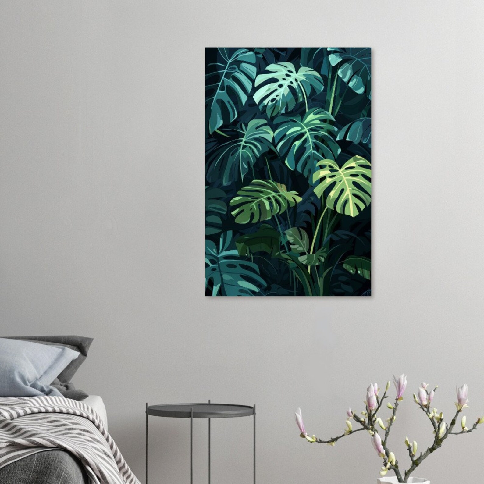 Exotic Monstera Deliciosa Art Print: Moody Botanical Wall Decor - Etsy