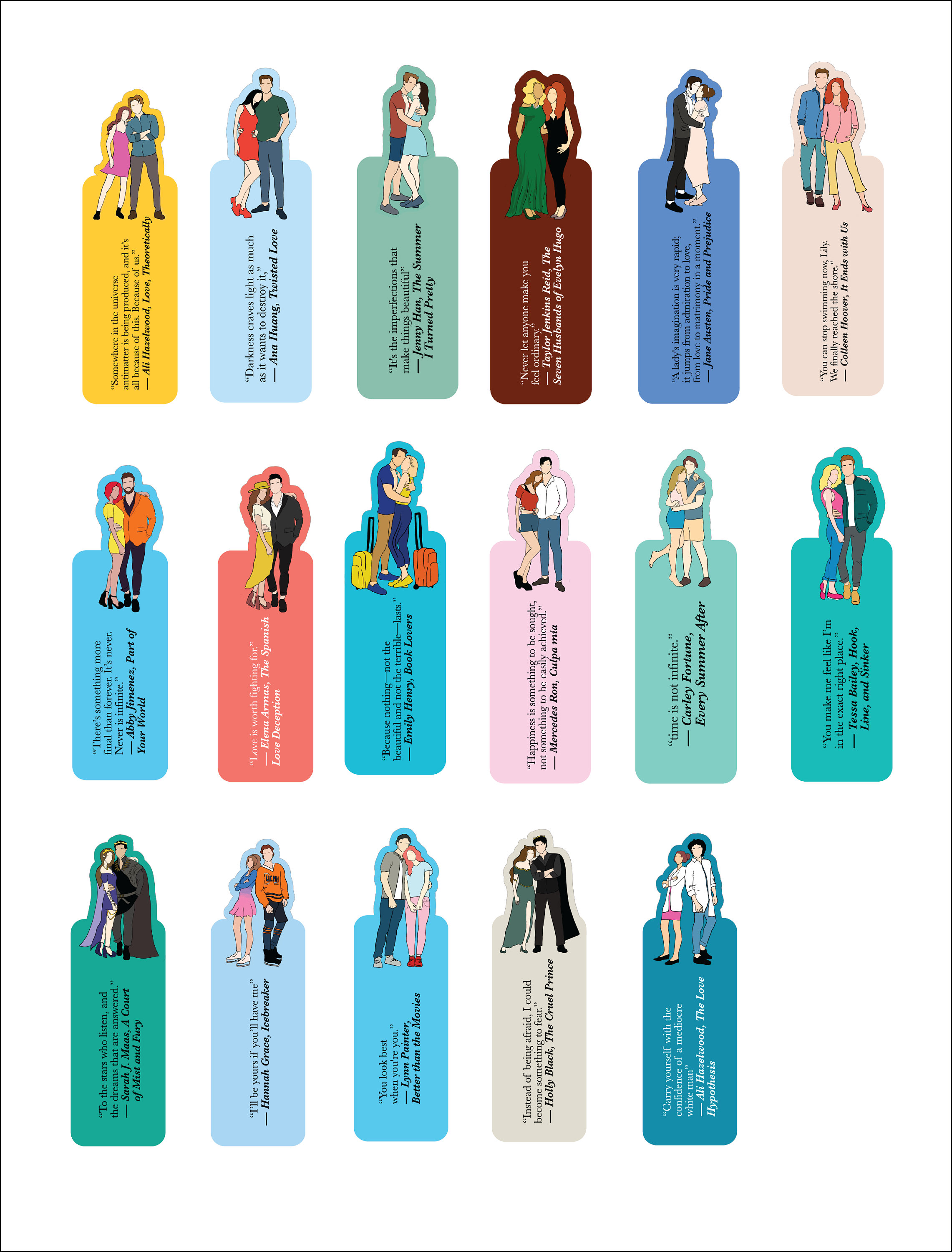 Red White and Royal Blue Character Quote Bookmark, Personalized ...