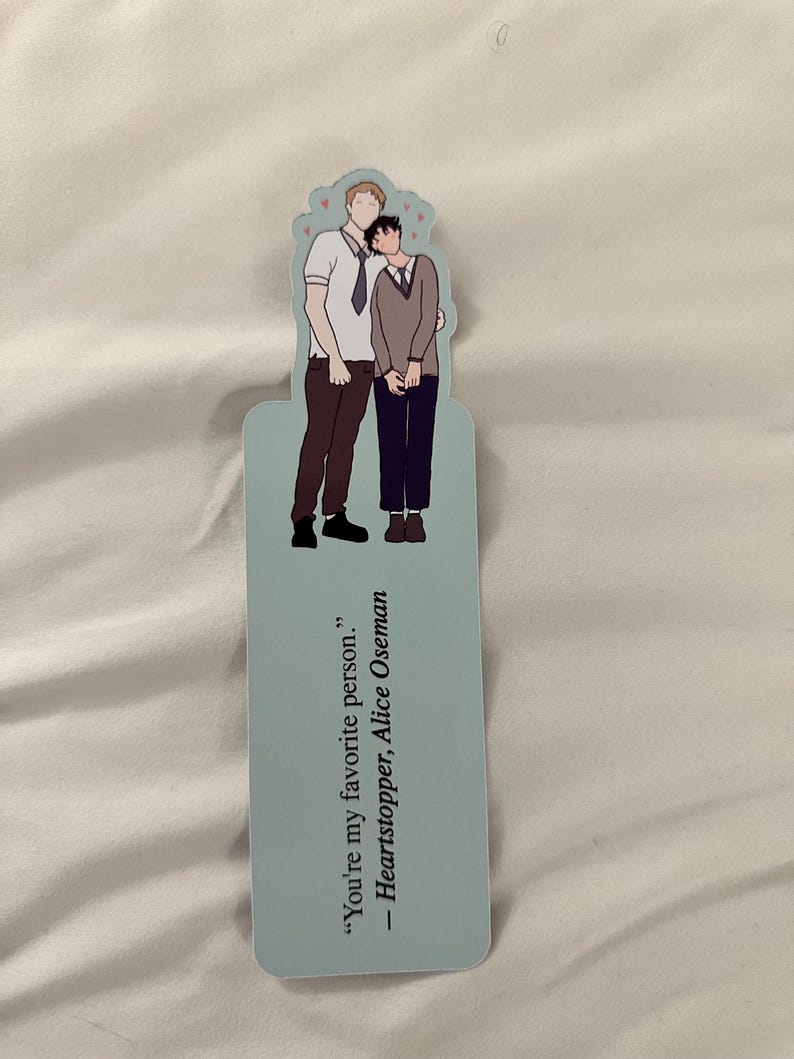 Heartstopper Alice Oseman Character Quote Bookmark, Personalized ...