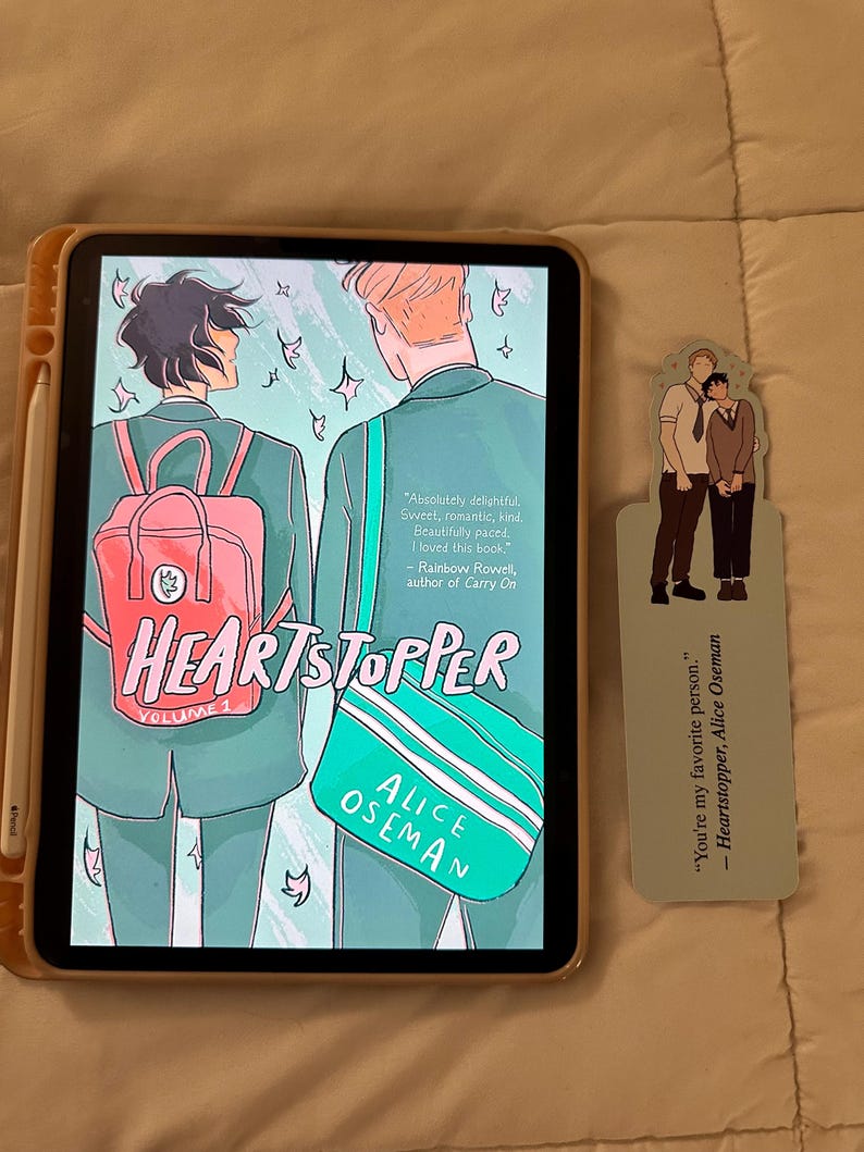 Heartstopper Alice Oseman Character Quote Bookmark, Personalized ...