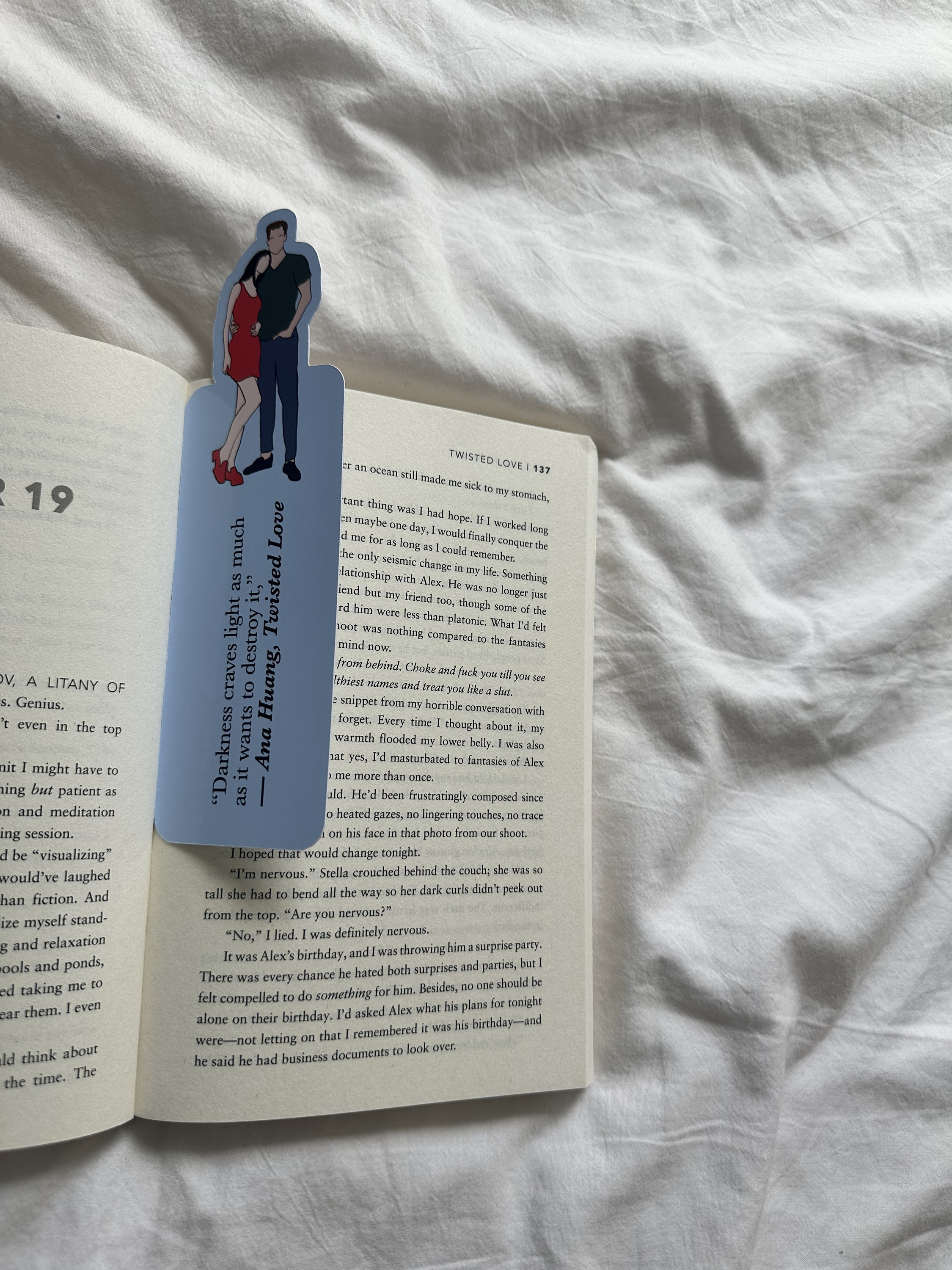 Twisted Love Character Quote Bookmark, Personalized Illustrated ...