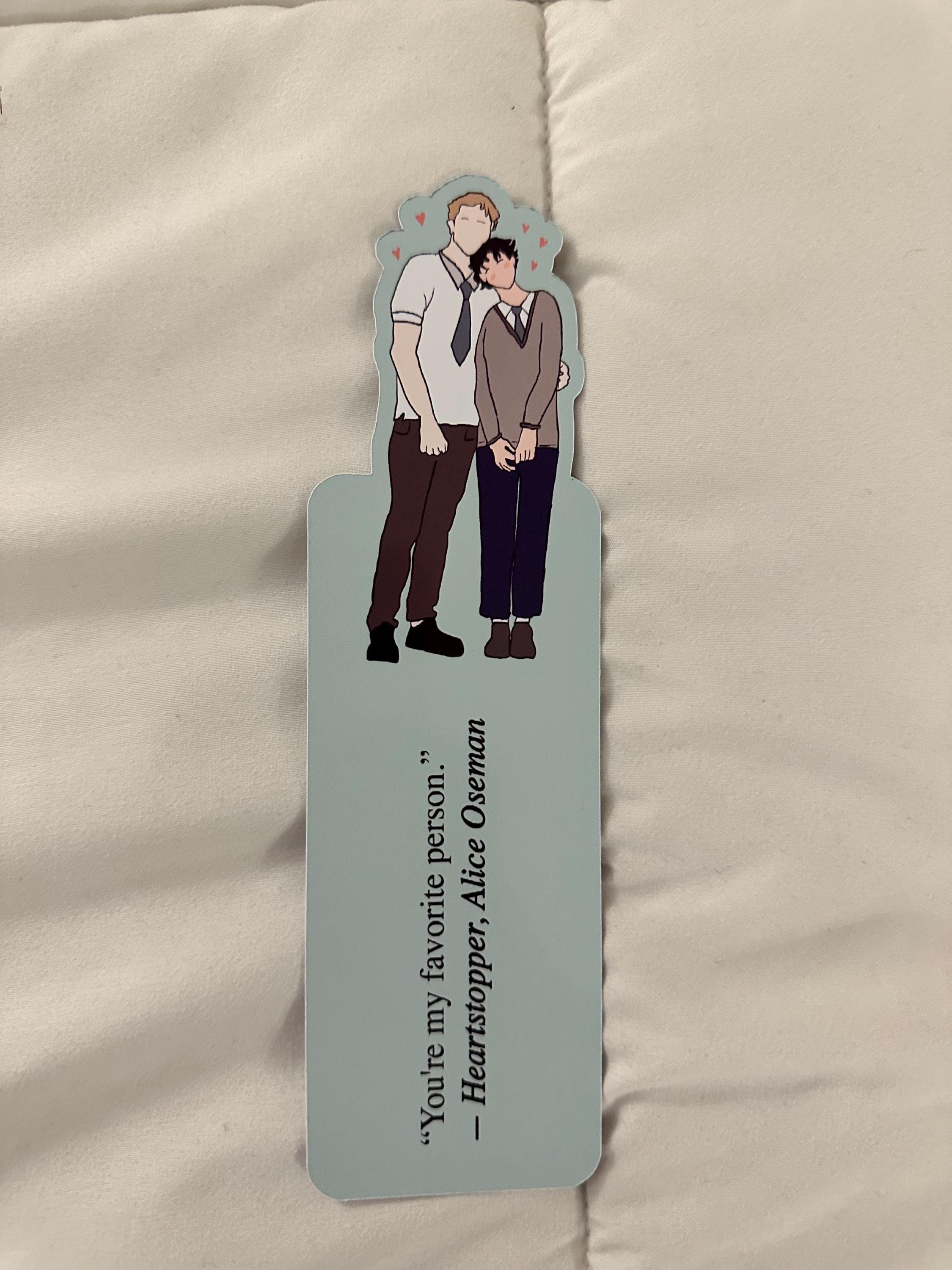 Heartstopper Alice Oseman Character Quote Bookmark, Personalized ...