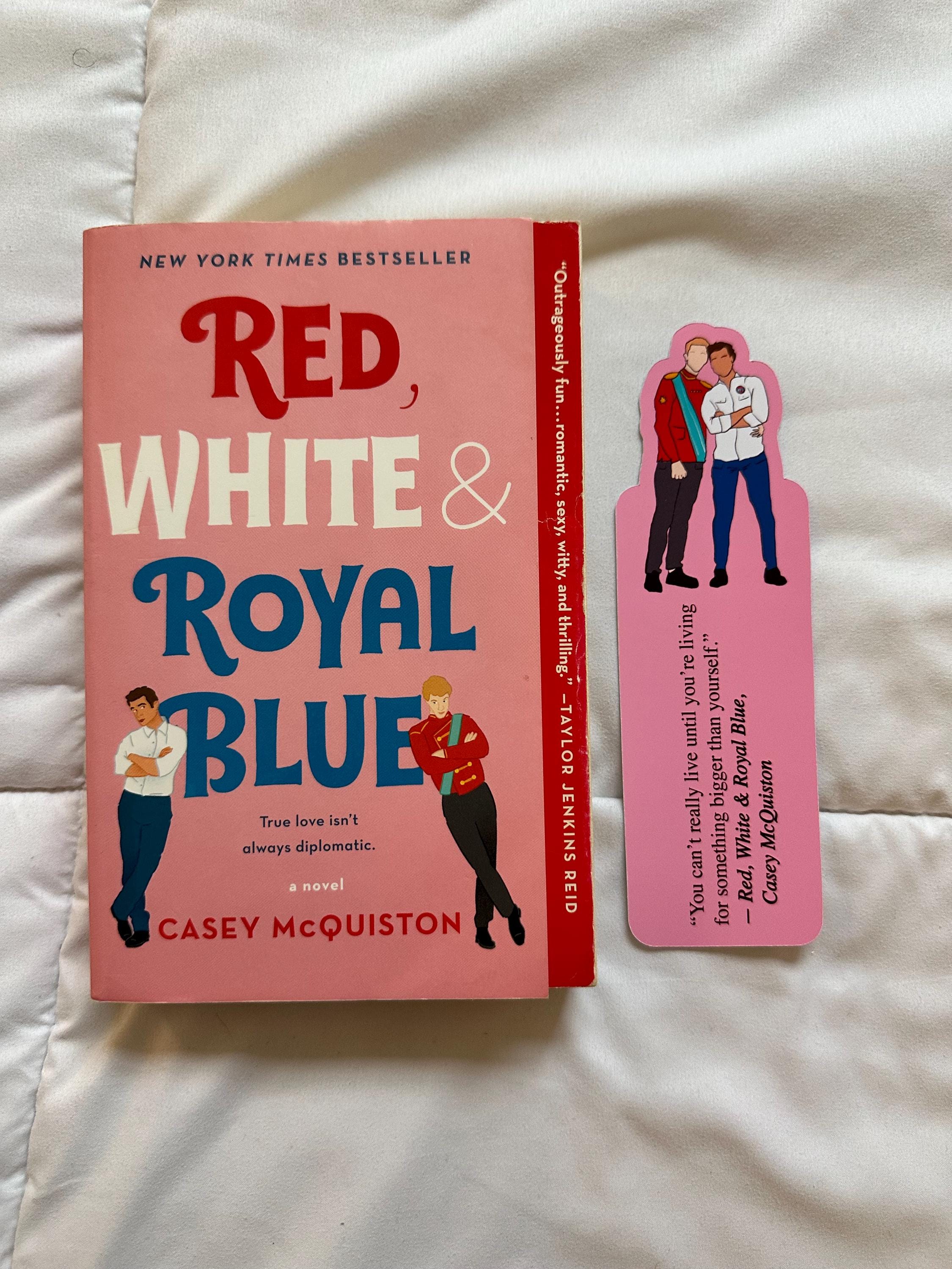 Red White and Royal Blue Character Quote Bookmark, Personalized ...