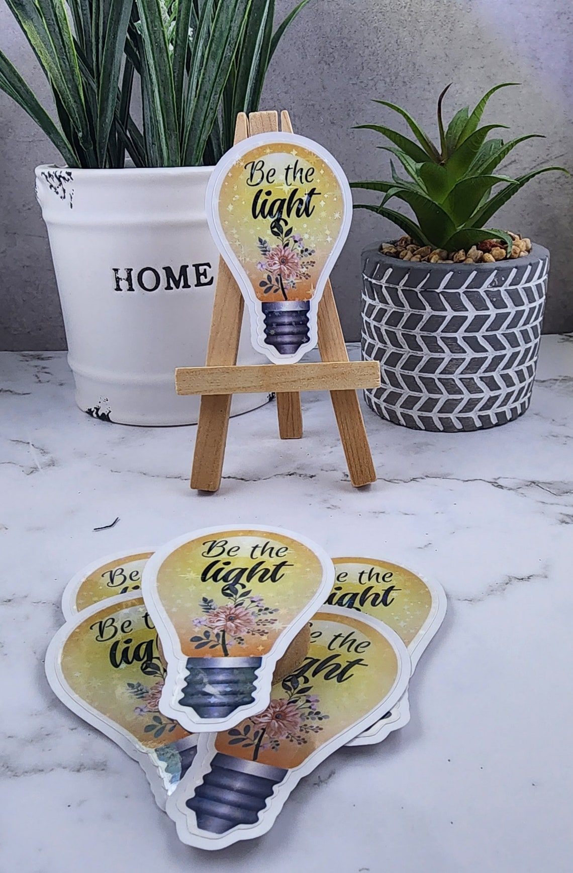 Be the Light Sticker Light Bulb Sticker Holographic Sticker Self Love ...