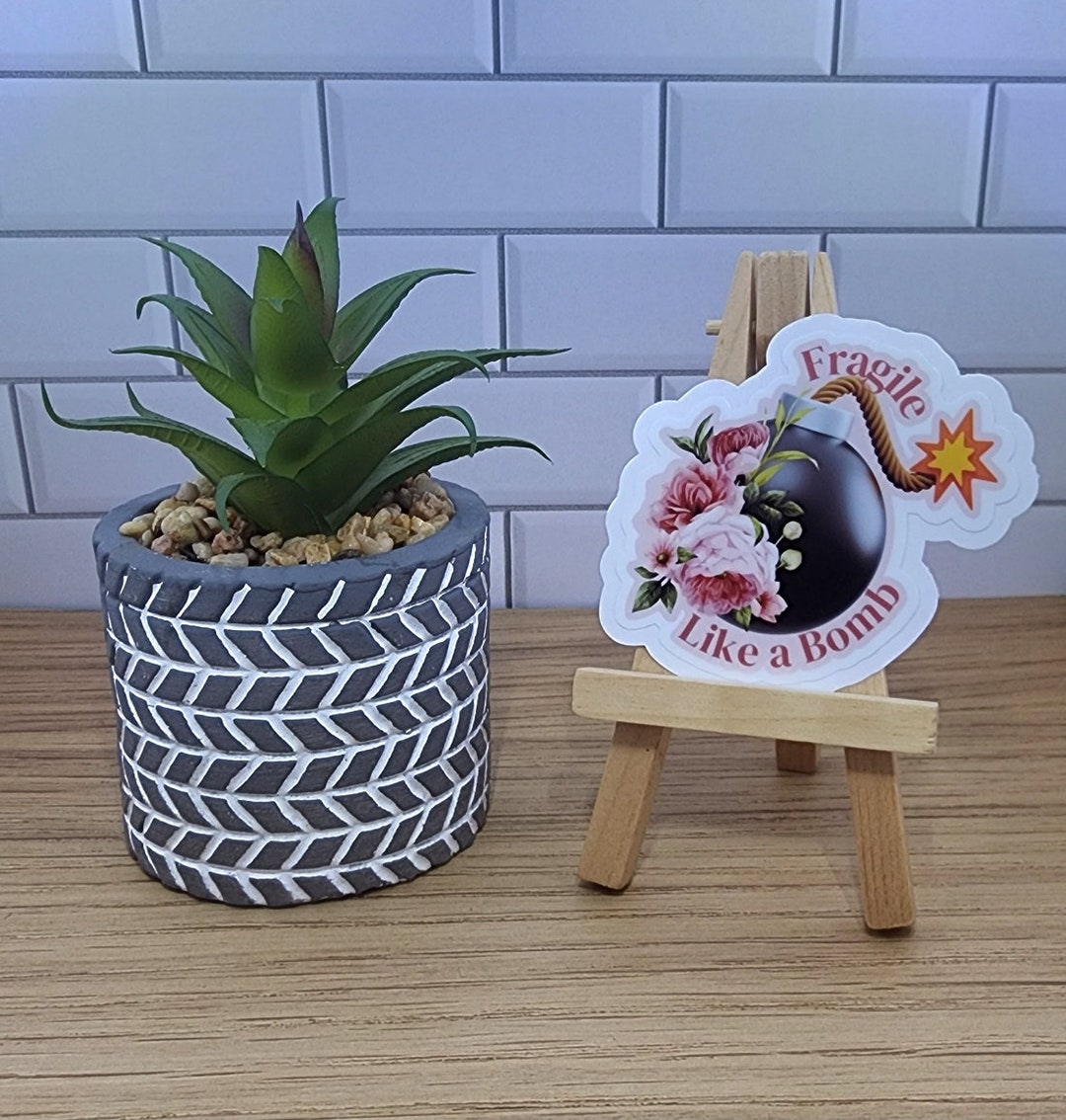 Fragile Like a Bomb Sticker - Set of 2 Stickers - Etsy