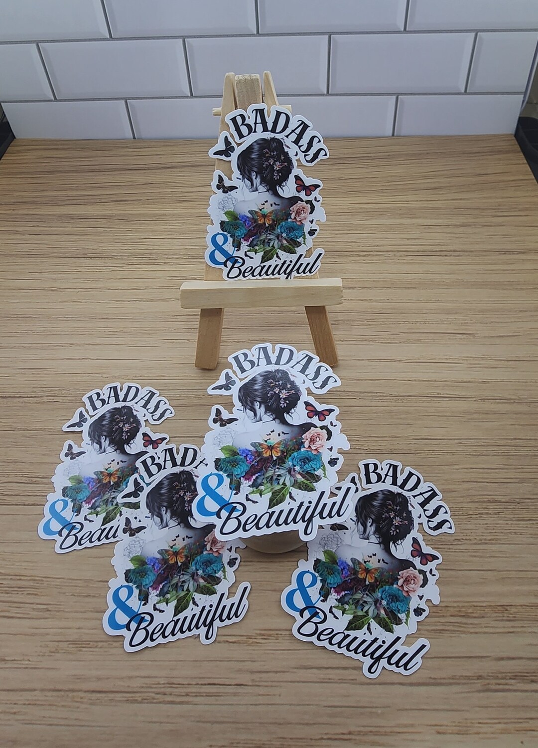 Bad Ass & Beautiful Die Cut Sticker - Set of 2 Stickers - Etsy