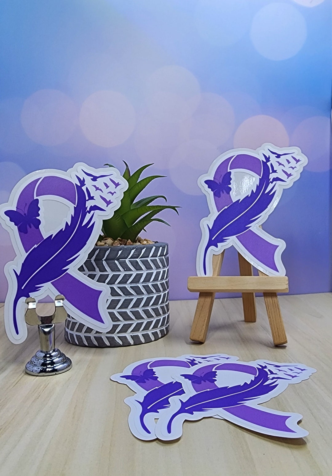 Purple Awareness Ribbon - Etsy