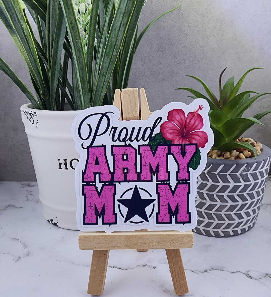 Army Mom Sticker Proud Army Mom Decal Pink Army Mom Sticker Tumbler ...