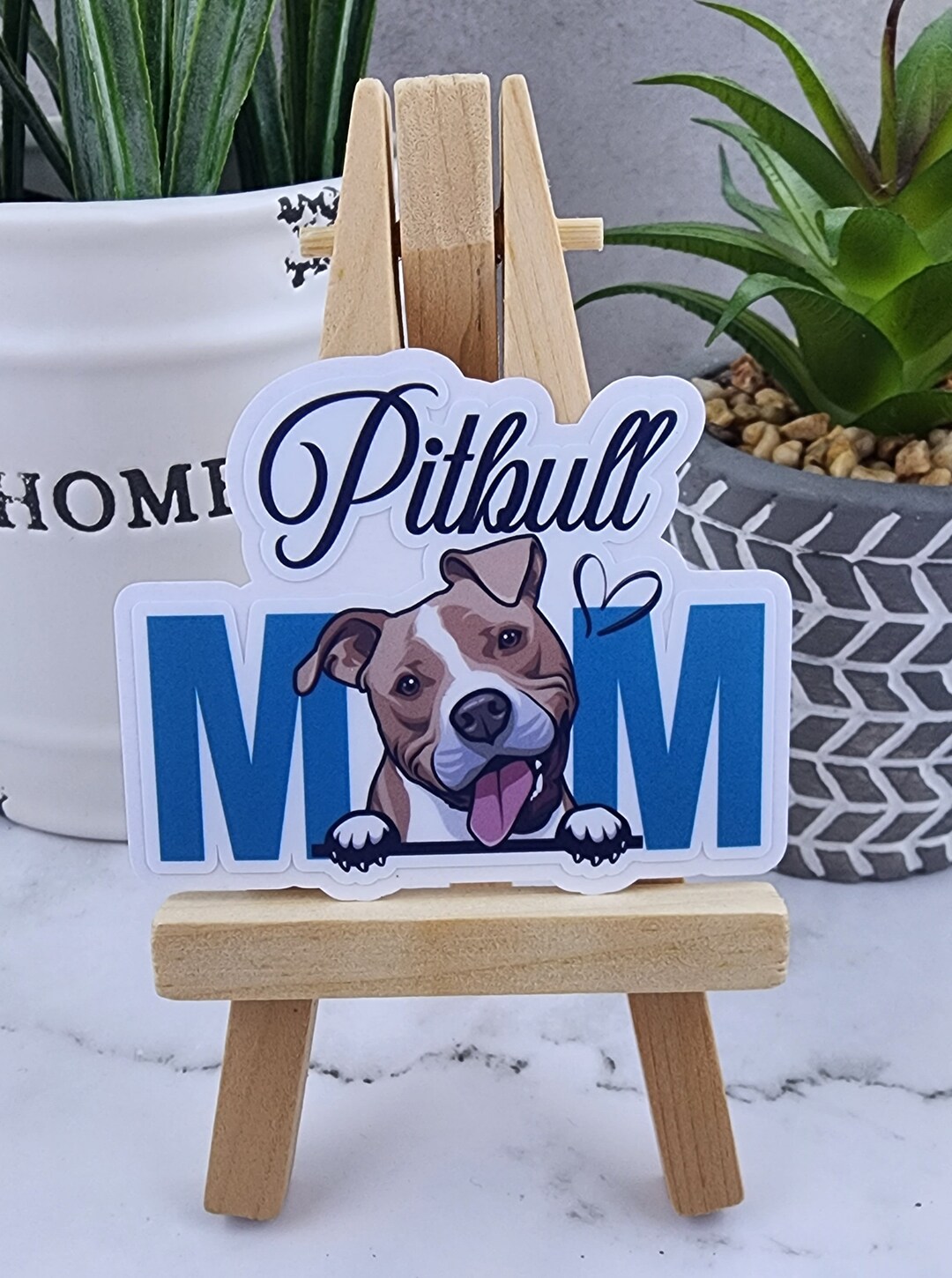 Pitbull Mom Sticker Pitty Mom Sticker Pitbull Lover Dog Mom Sticker ...